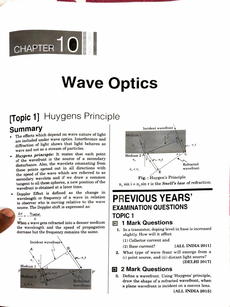 Adobe Scan 17 Nov 2024 | PDF | Diffraction | Refraction