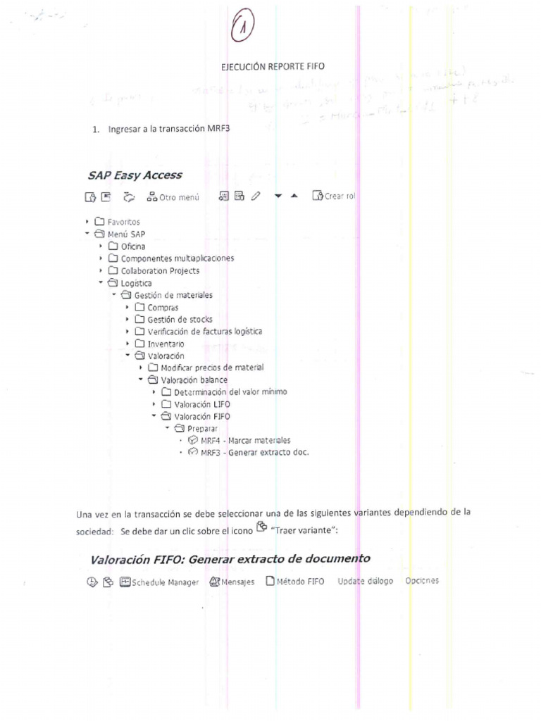 Manual Reporte Fifo en Sap | PDF