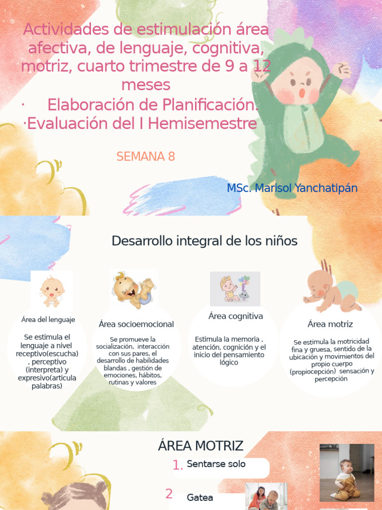 Actividades de Estimulación Área Afectiva, de Lenguaje, Cognitiva ...