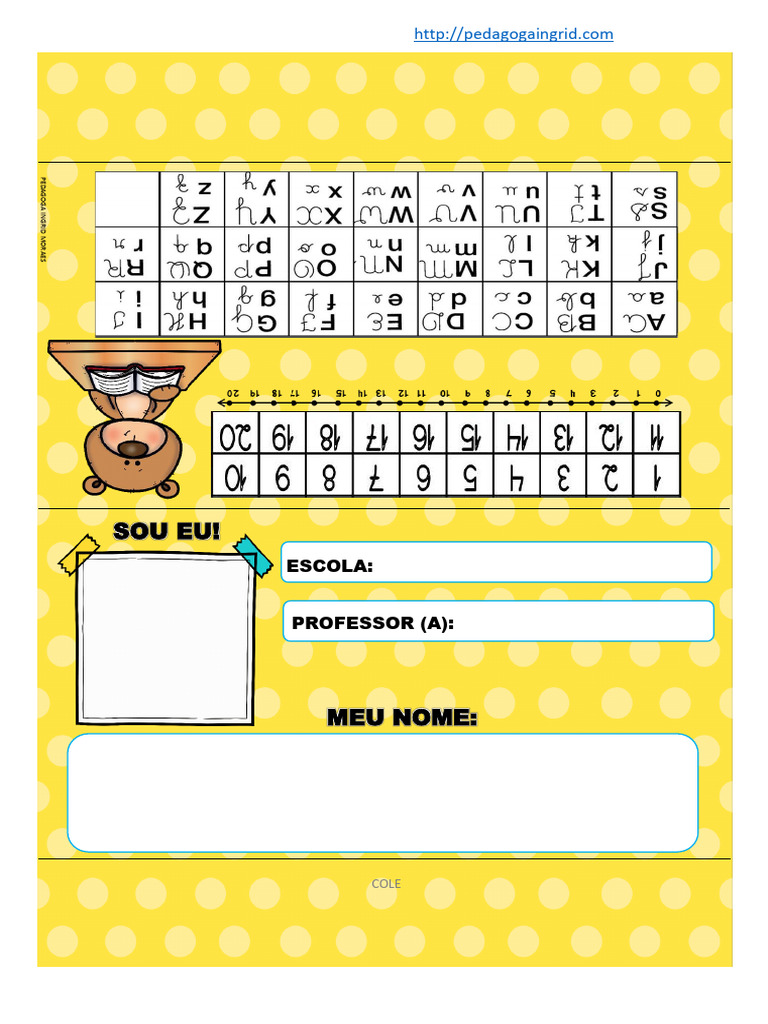 Crachá de Mesa Com Numerais e Alfabeto | PDF | Blog | Rede mundial de computadores