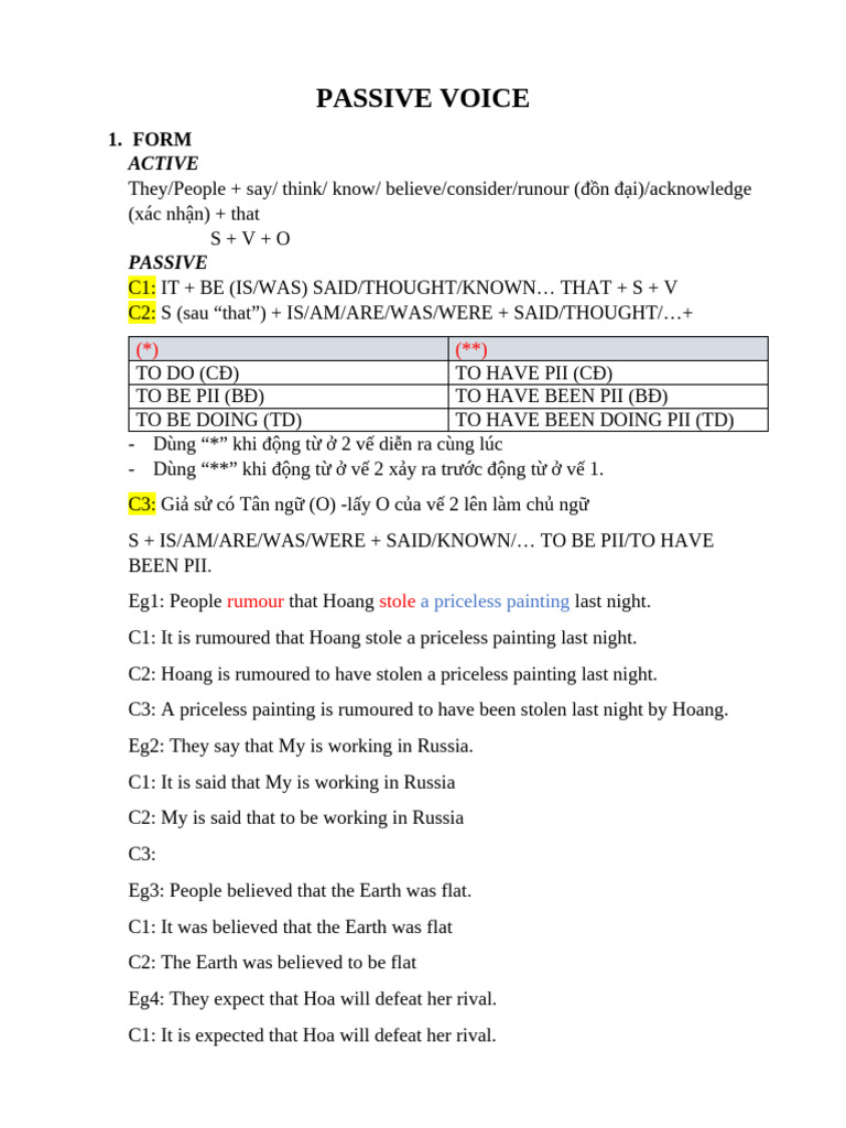 Passive Voice St 2 | PDF | Verb | Syntactic Relationships
