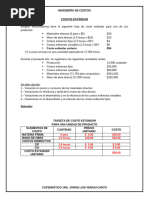 Ejercicios Costo Estandar RESUELTO | PDF | Presupuesto