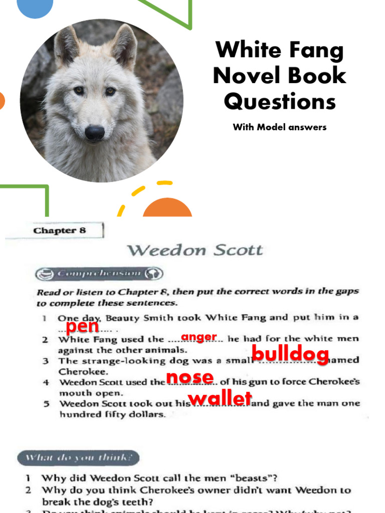 White Fang Book Questions With Model Answer | PDF