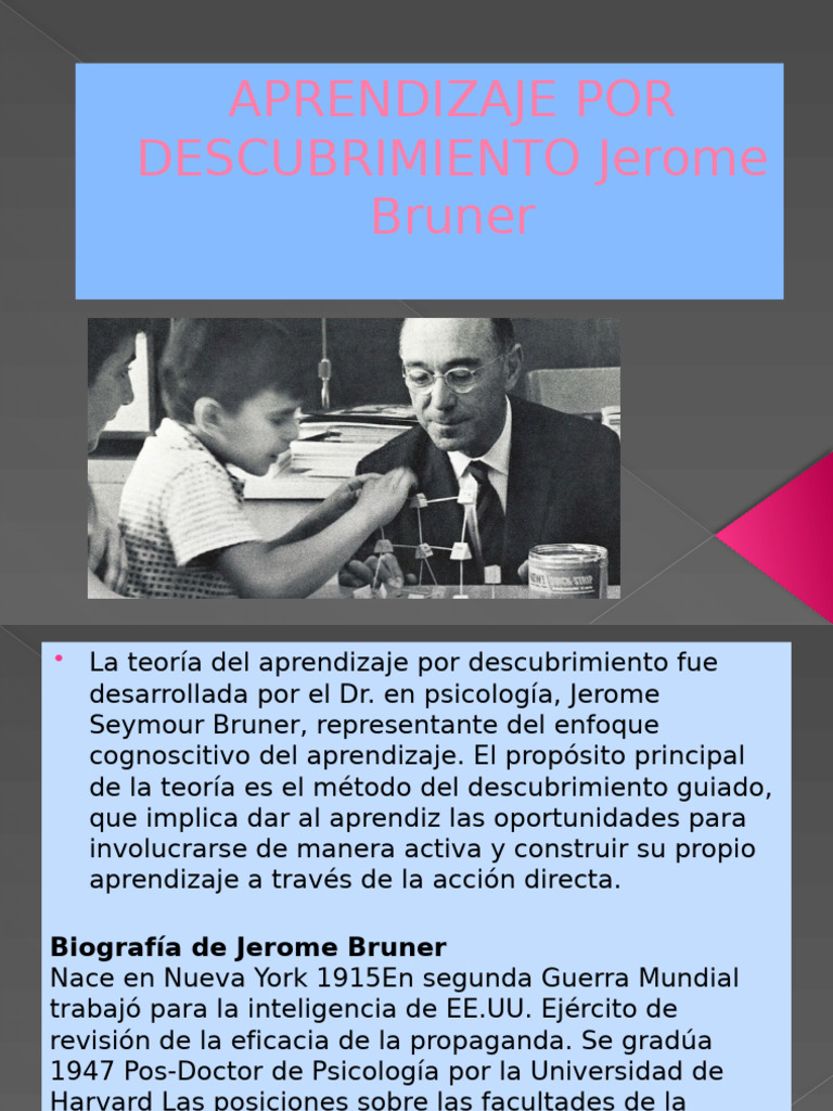 Jerome Bruner | PDF | Aprendizaje | Pensamiento