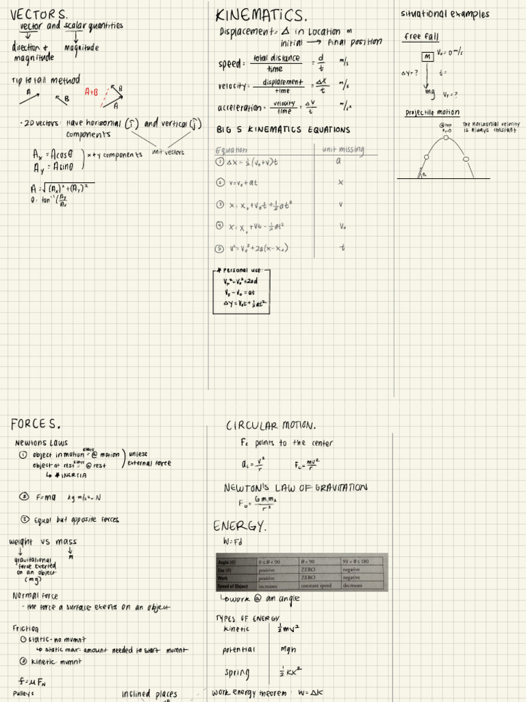 Physics: Vectors & Kinematics Basics | PDF | Velocity | Quantity