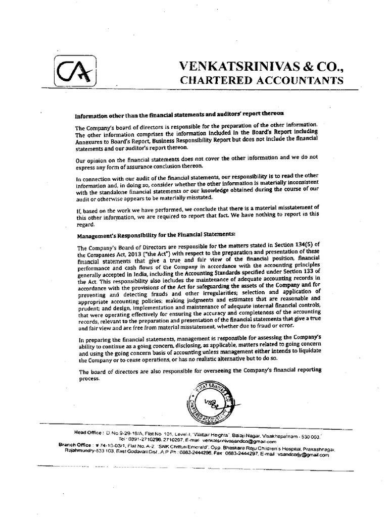 SAN INFRA AY 2021-22 | PDF | Accounting | Financial Services