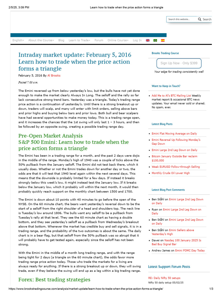 Triangle Price Action Trading Guide | PDF | Day Trading | Private Sector