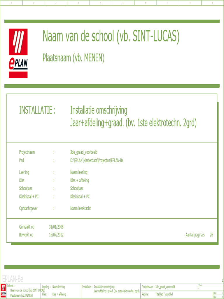 EPLAN Voorbeeld | PDF