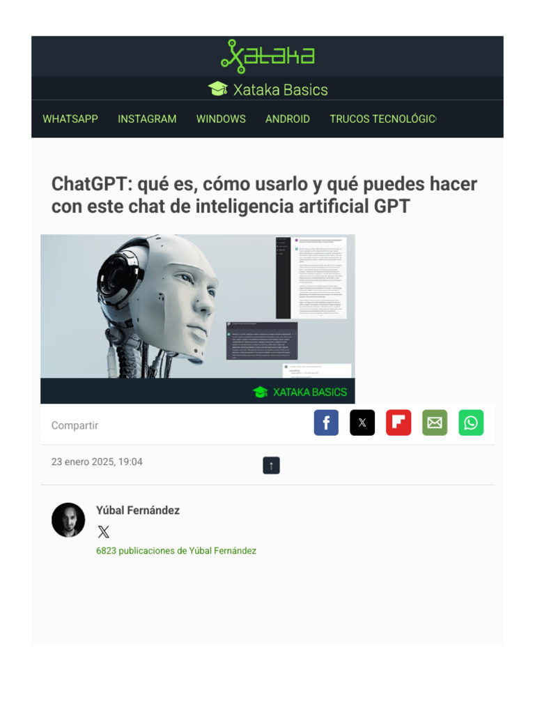 ChatGPT - Qué Es, Cómo Usarlo y Qué Puedes Hacer Con Este Chat de ...