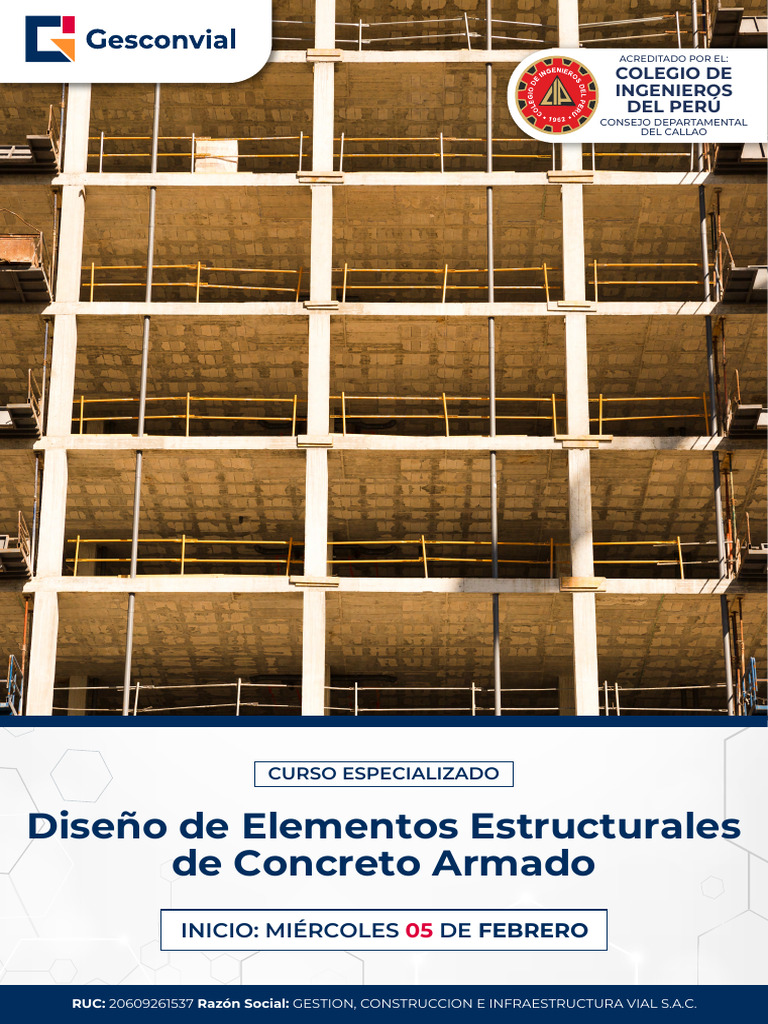 Temario - Diseño de Elementos Estructurales de Concreto Armado | PDF | Viga (Estructura) | Doblar