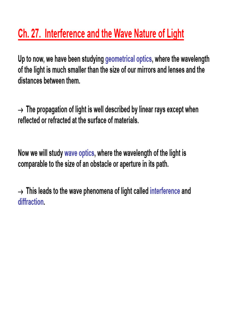 Chap27 | PDF | Angular Resolution | Wavelength