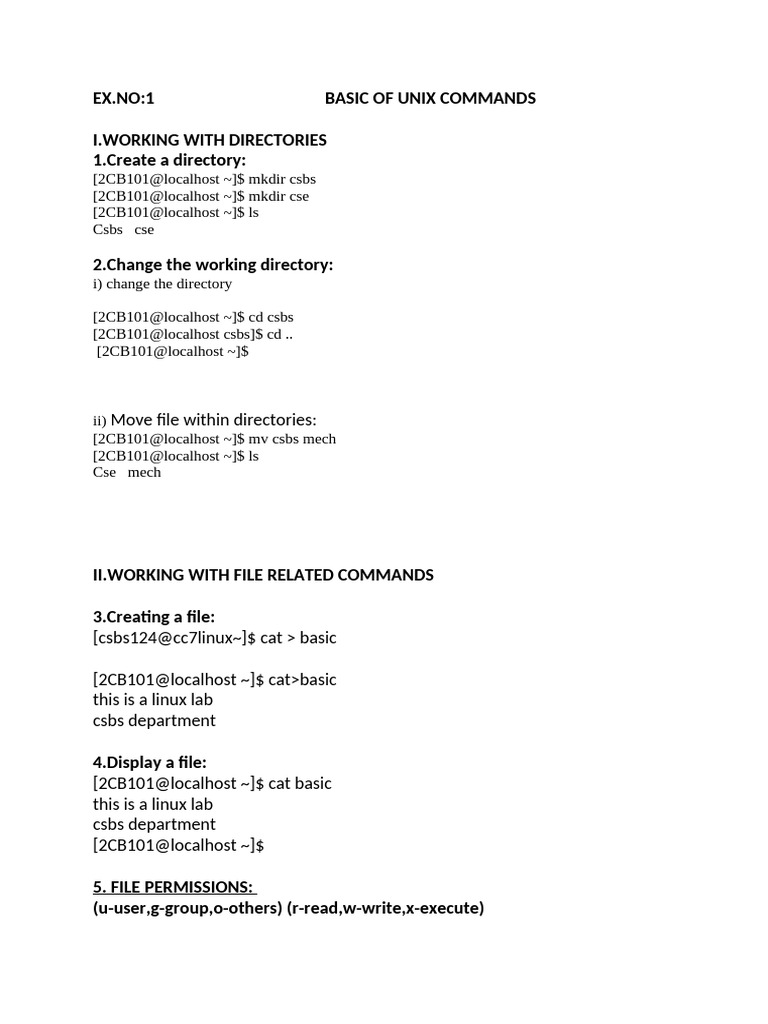 Linux Commands New | PDF | User (Computing) | Operating System