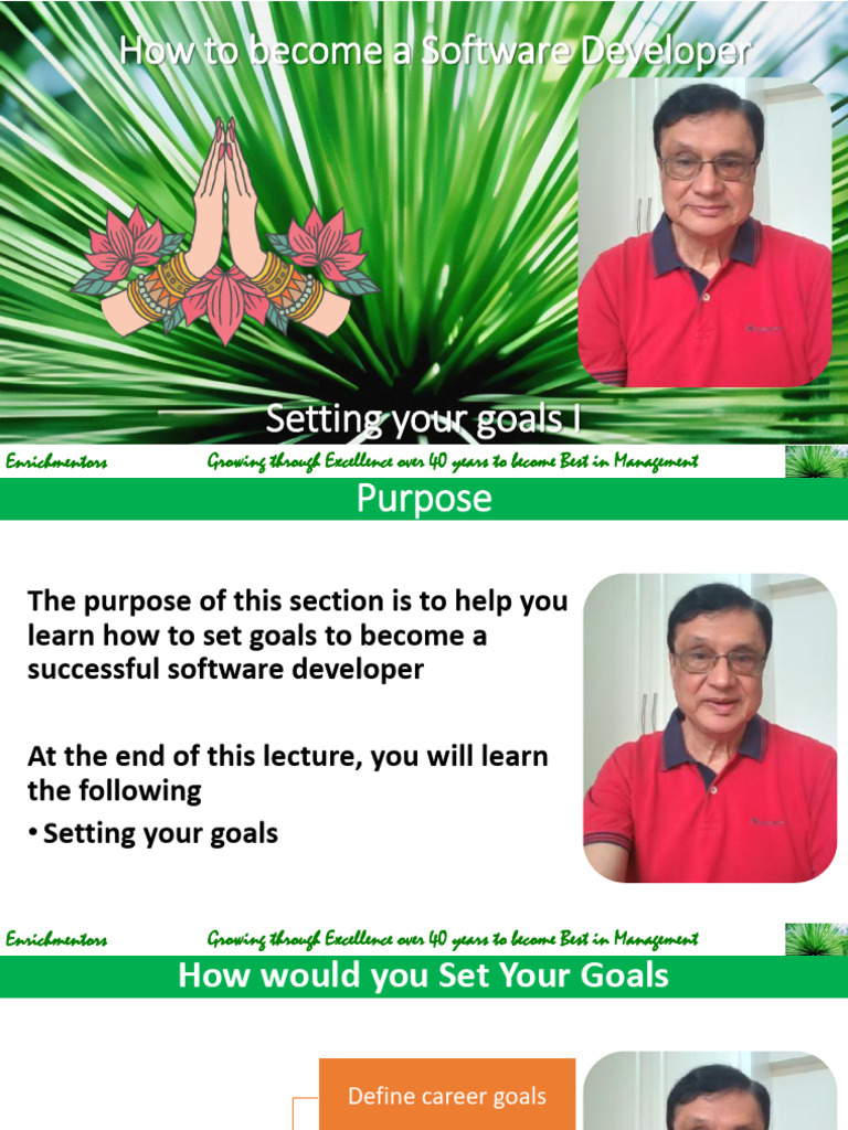How+to+Become+a+Software+Developer Setting+Your+Goals+I | PDF