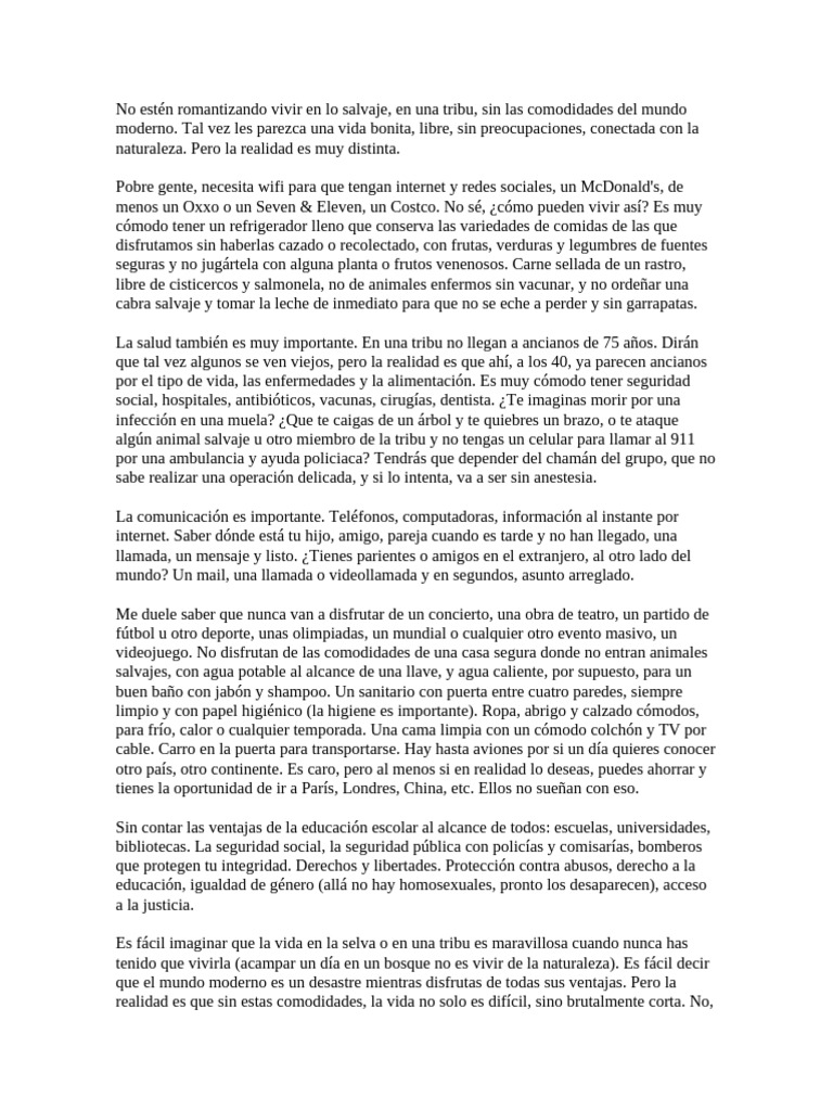 Vivir en Lo Salvaje | PDF