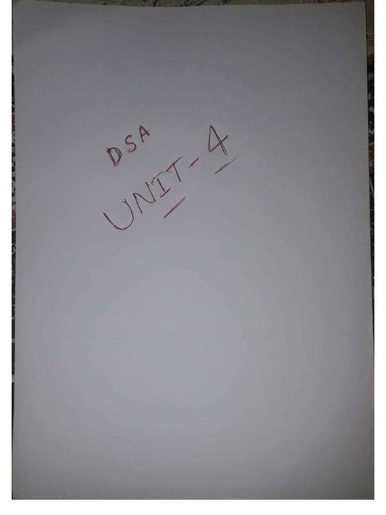 Dsa Unit - 4 Trees | PDF