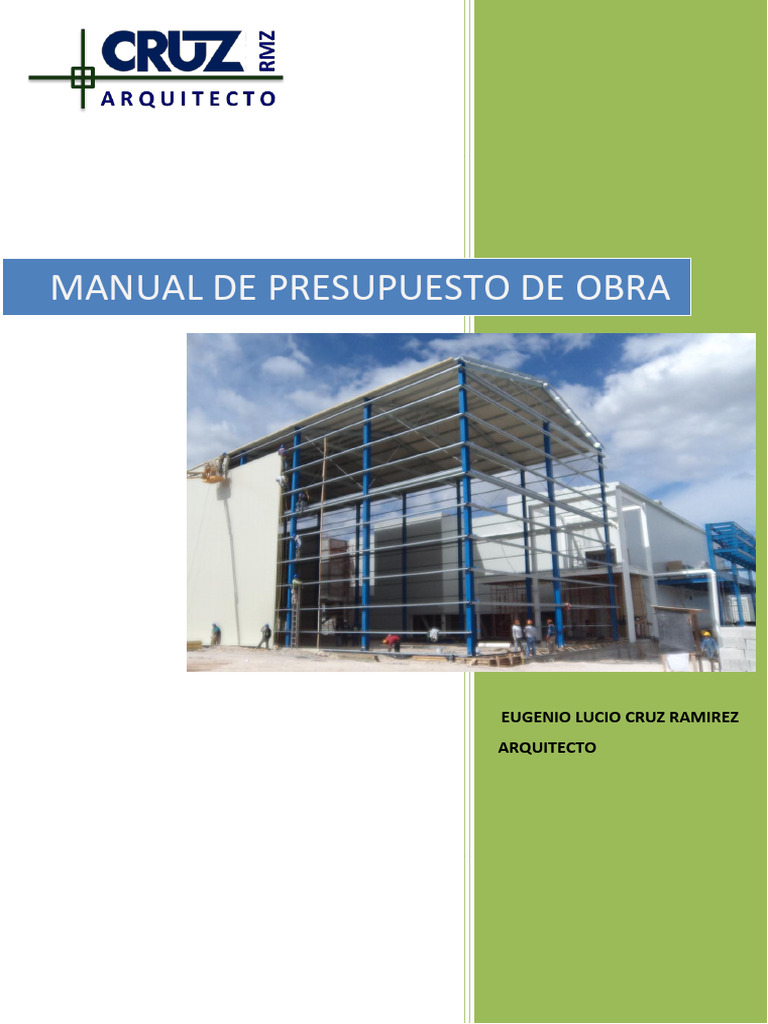 Manual de Presupuestos de Obra | PDF | Presupuesto | Bienes