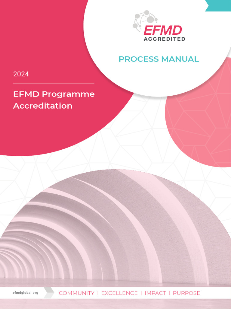 EFMD Programme Accreditation Manual 2024 | PDF | Academic Degree ...