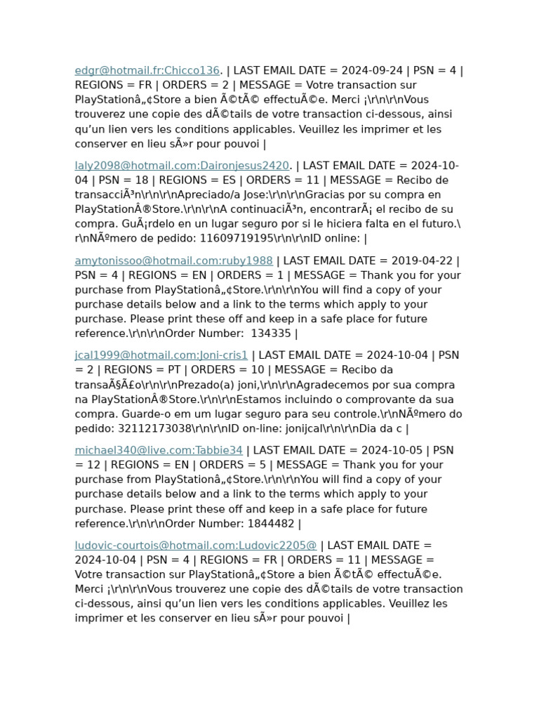 PlayStation Store Transaction Receipts | PDF | Video Game Hardware ...