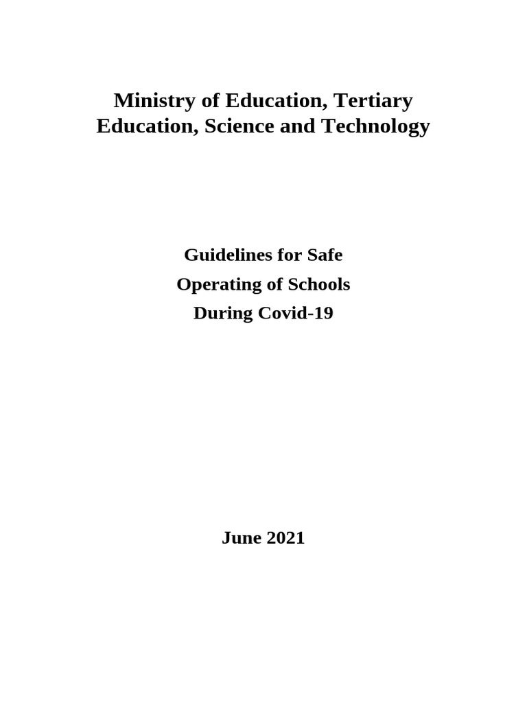 Booklet - Guidelines For Health Draft 2021 Formatted Version | PDF ...