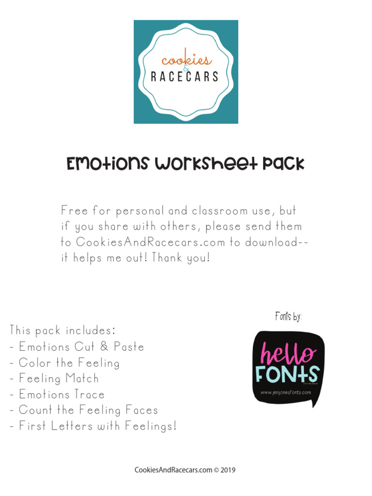 Emotions Coloring Worksheet Pack | PDF | Feeling | Color