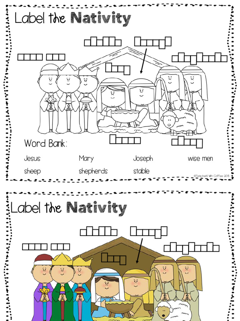Nativity Scene Labeling Guide | PDF