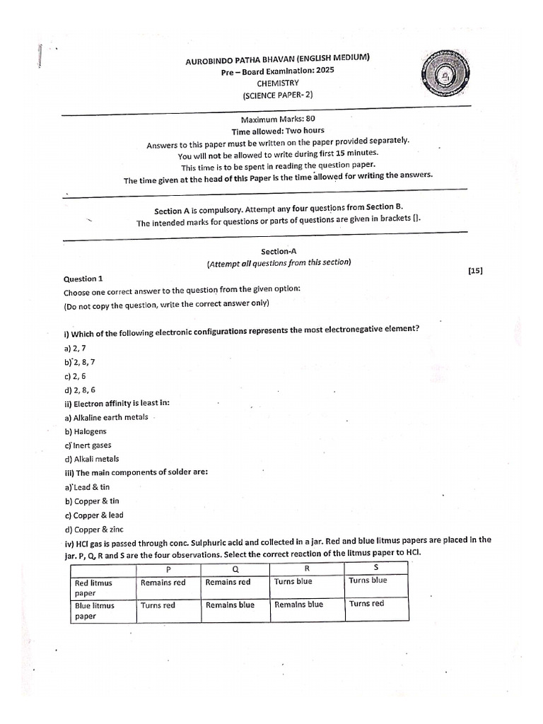 Chemistry 0 | PDF