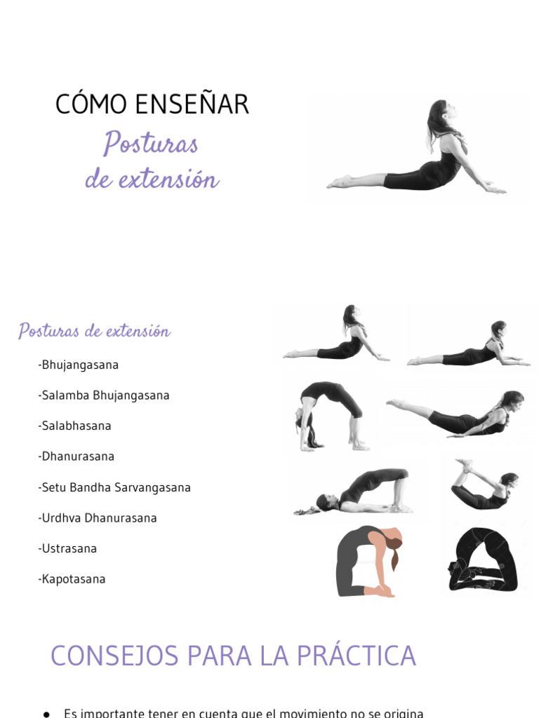5. Cómo enseñar Posturas de extensión | PDF | La columna vertebral ...