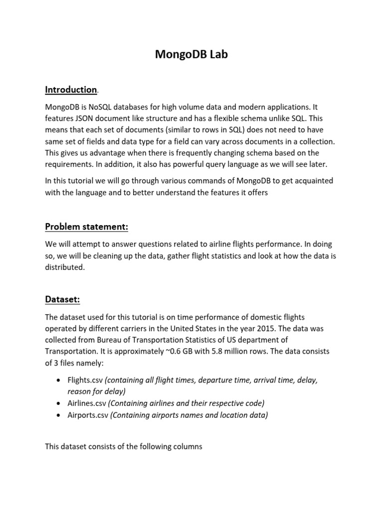 lab | PDF | Mongo Db | Comma Separated Values