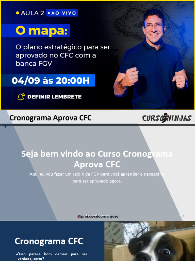Aula 2 - Cronograma Aprova CFC | PDF | Contabilidade | Memória