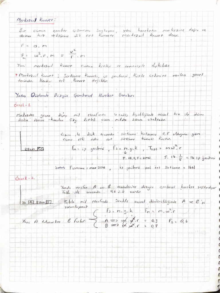 Fizik Notu | PDF