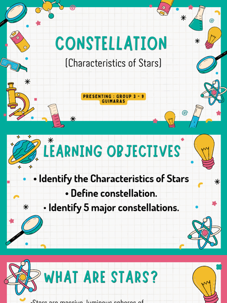 Science, Group 3 Constellation (Characteristics of Stars) - 20250128 ...