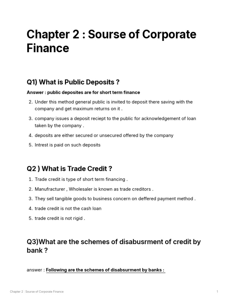 Chapter 2 Sourse of Corporate Finance | PDF | Preferred Stock | Dividend