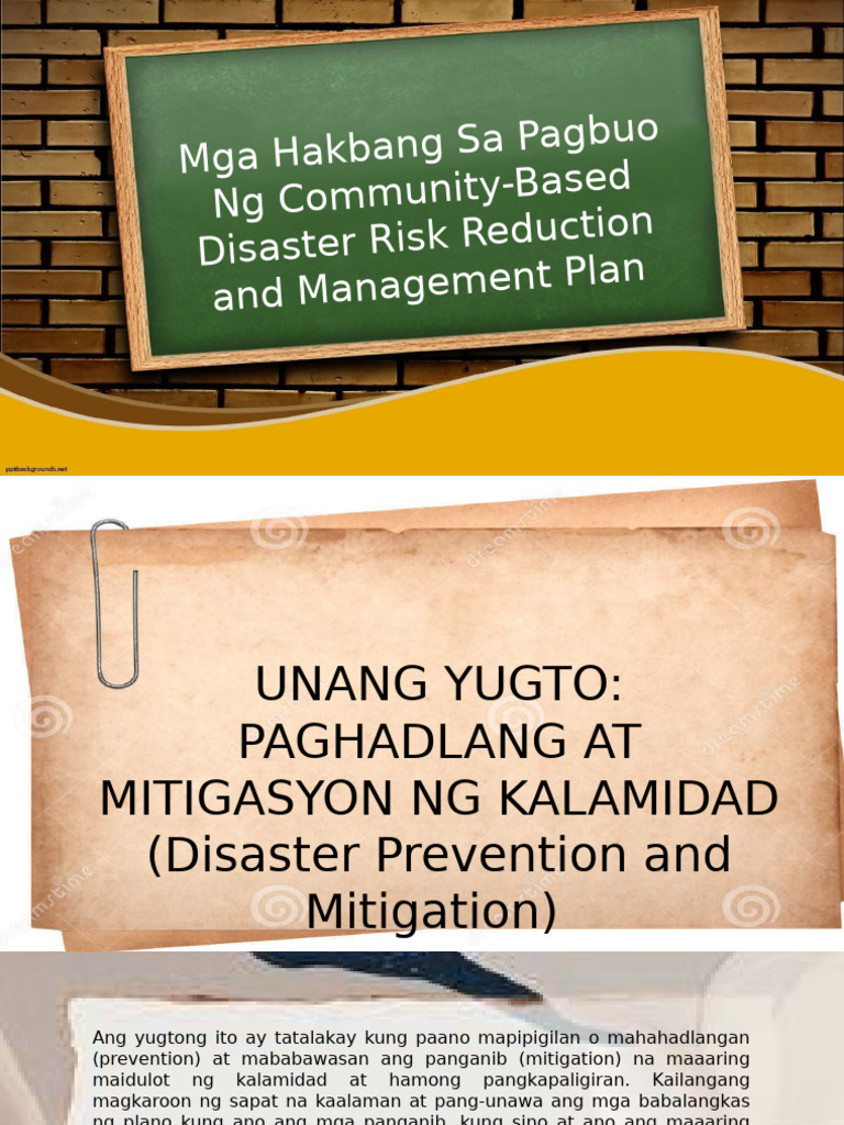Q1 MODULE 4 Mga Hakbang Sa Pagbuo NG Community Based Disaster Risk Reduction and Management Plan ...