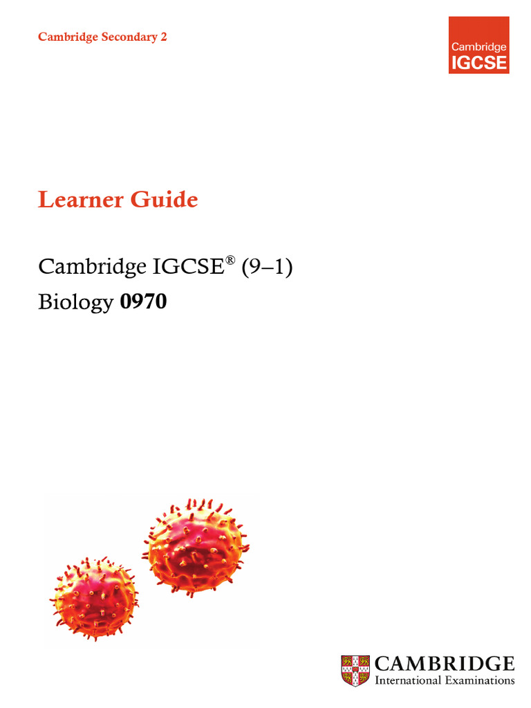 Learner Guide For Cambridge Igcse 9 1 Biology 0970 | PDF | Circulatory ...