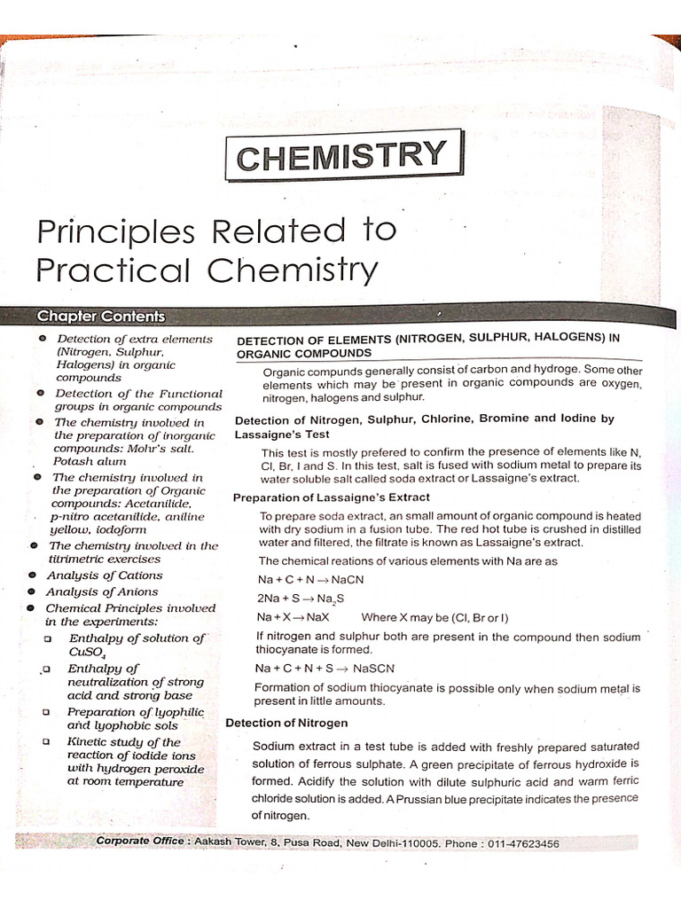 Practical Organic Chemistry | PDF