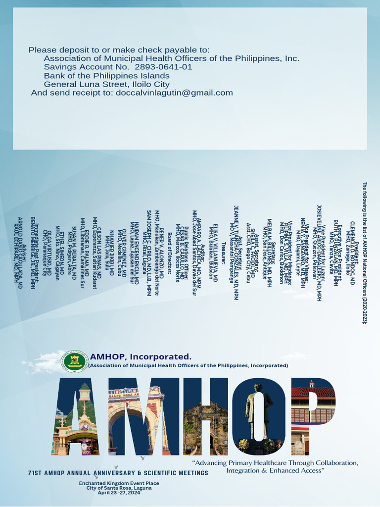 AMHOP 2024 Souvenir Program Advertising | PDF | Advertising ...