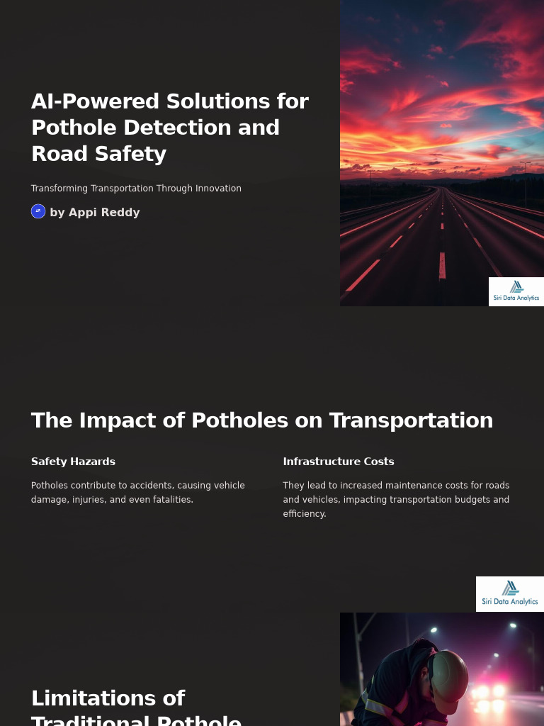 AI Powered Solutions For Pothole Detection and Road Safety | PDF | Artificial Intelligence ...