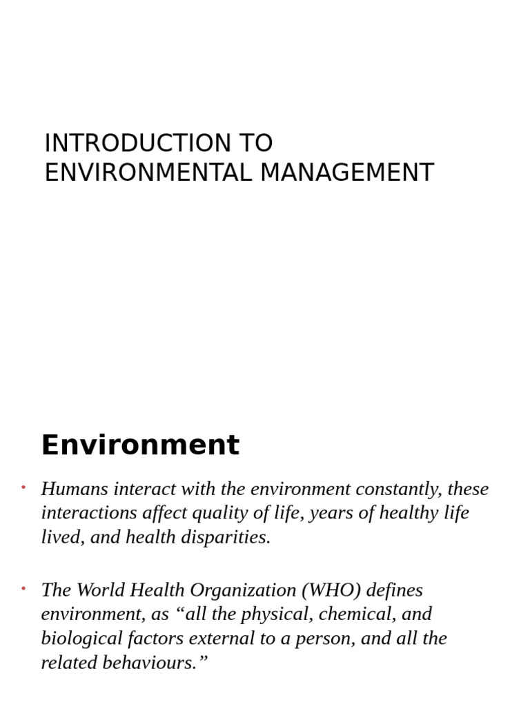 Introduction to Environmental Management - Copy - Copy | PDF | Waste ...