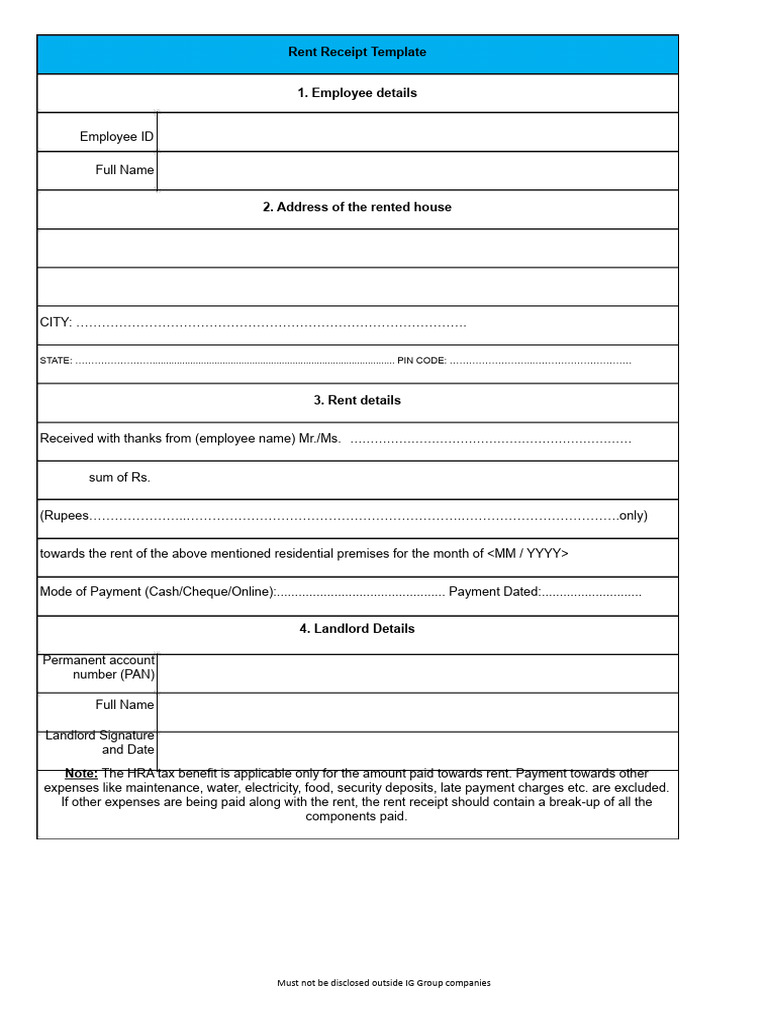 RentReceipt - PDF - Format Copy 4 | PDF