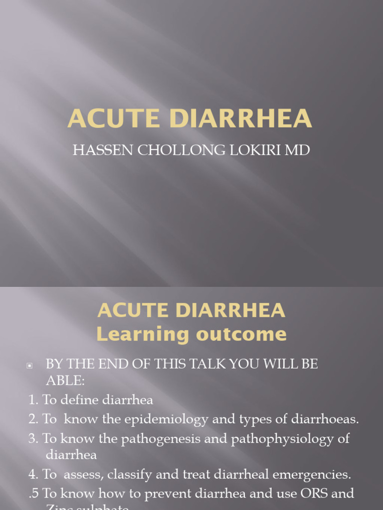 Managing Persistent Diarrhea in Children | PDF | Diarrhea | Dehydration