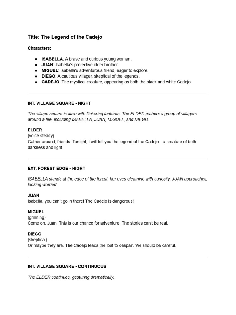 Title - The Legend of The Cadejo | PDF