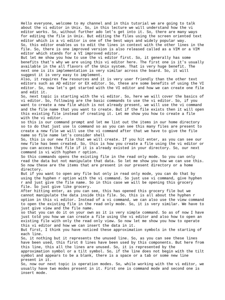 Vim 1 Pdf Cursor User Interface Computing