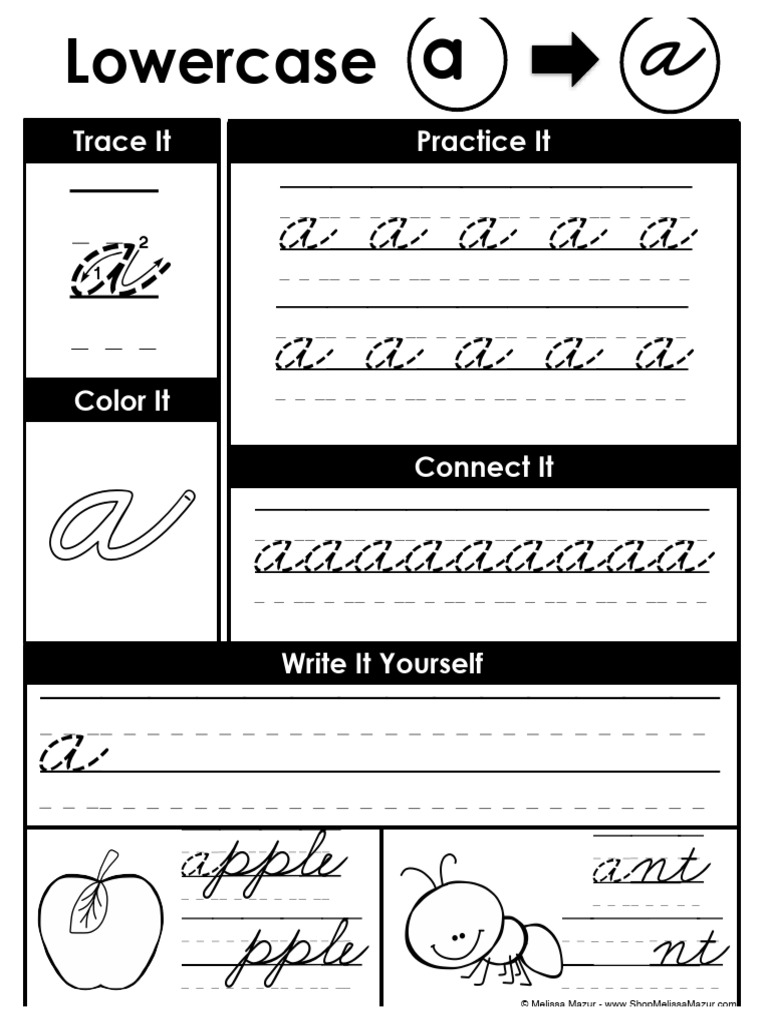 Cursive Uppercase Letter Practice | PDF