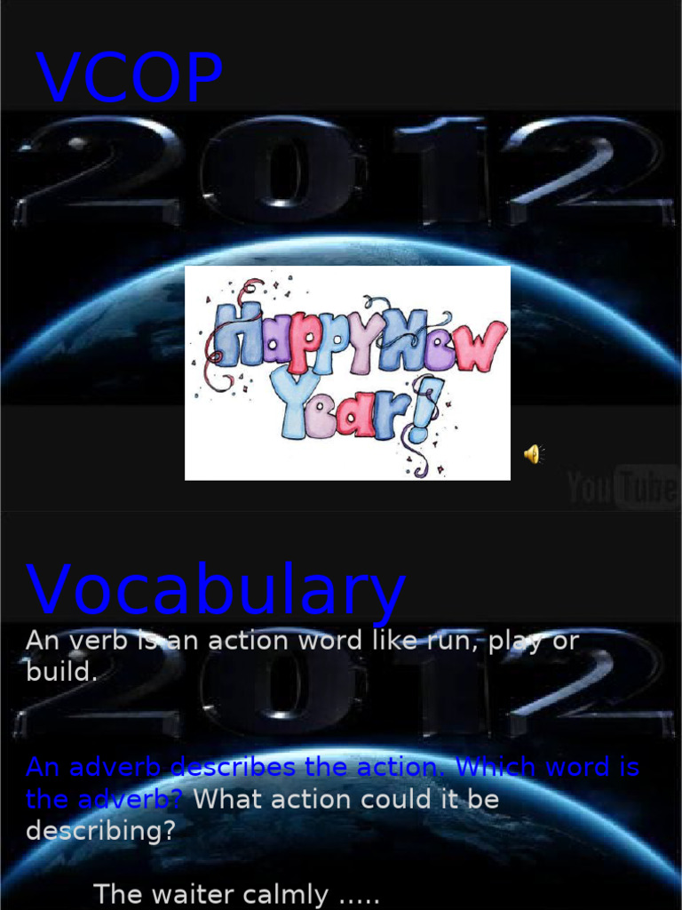 new year resolutions Powerpoint with VCOP | PDF