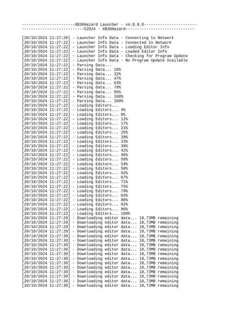 XB36Hazard_Launcher.STARTUP_LOG | PDF | Computing | Software