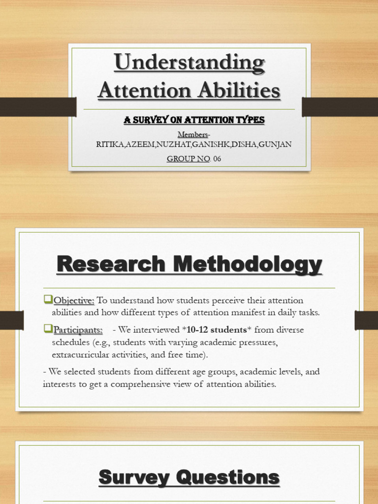 attention abilities (1) | PDF | Attention | Thought