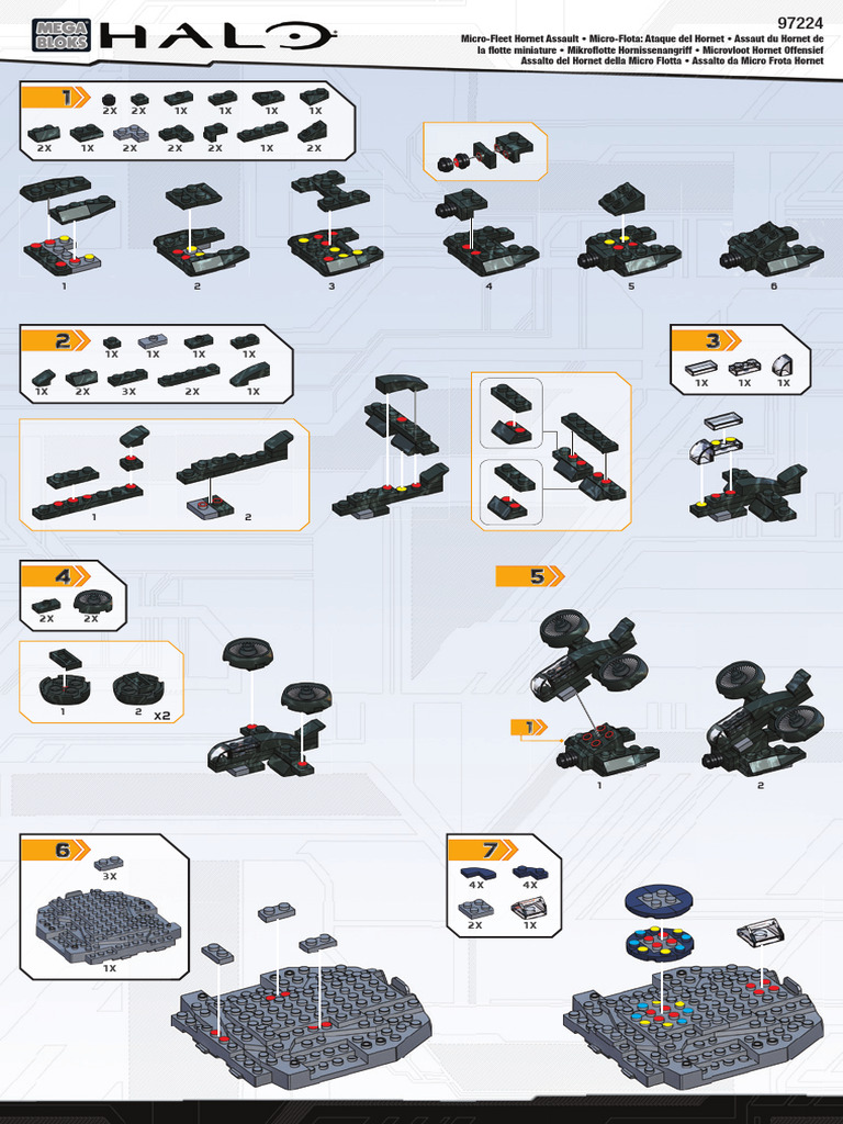 Mega Bloks - Halo - Micro-Fleet Hornet Assault - 97224 '13 | PDF