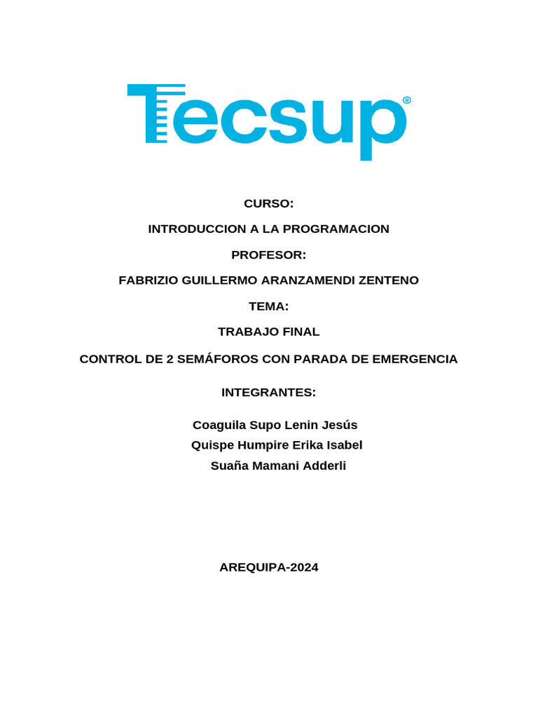 Trabajo Final de Programacion | PDF | Semáforo | Tráfico