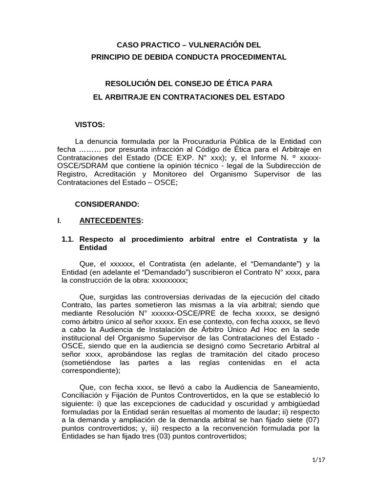 Caso Práctico 2 - Sancion A Arbitro | PDF | Arbitraje | Debido al proceso