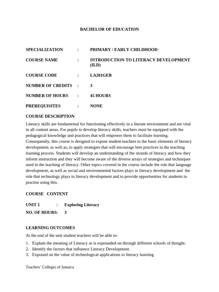 Introduction to Literacy Development | PDF | Reading Comprehension ...